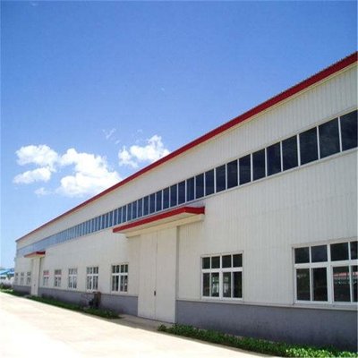 Car Showroom Steel Frame Prefabricated Houses Sandwich Panel Warehouse