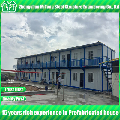 Luxury Prefab House Detachable Container House with Wooden Grain for Workers
