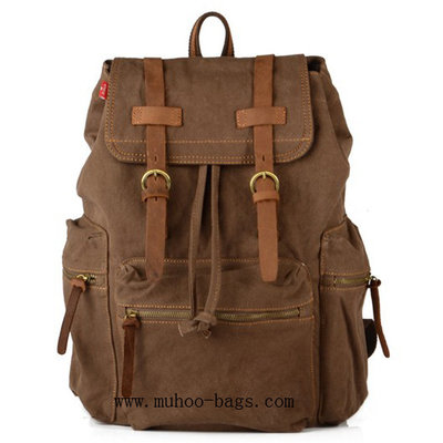 Fashion Choco Canvas Laptop Bag,Sports Travel backpack bag (MH-2107)