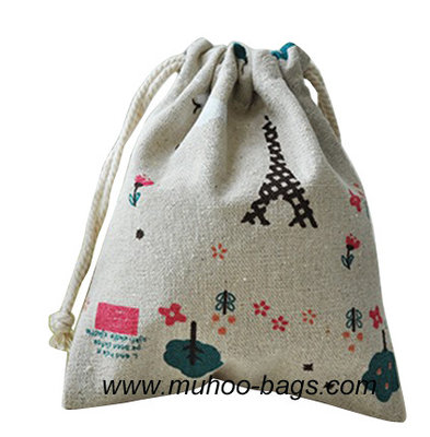 Fashion Jewellery string bag,Cosmetic bag,Promotion bag MH-2119 nature