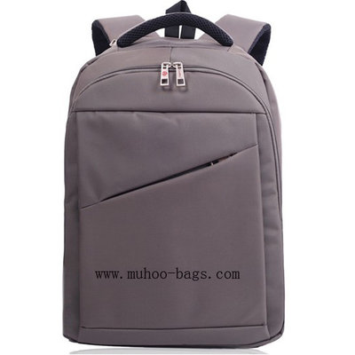 Fashion Grey nylon Computer backpack Laptop Bag for Business (MH-2055)