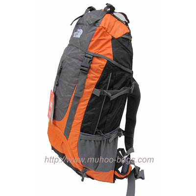Fashion Orange Nylon Outdoor Sports Travel Climbing Backpack for Camping (MH-5009)