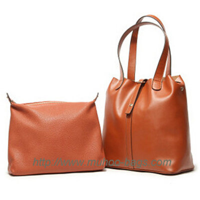 Fashion Brown Leather Handbags for lady (MH-6026)