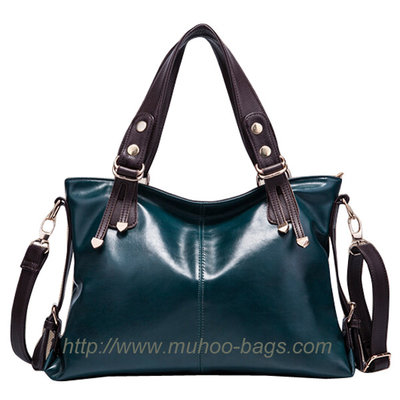 High Quality Blue Leather Handbags for lady (MH-6027)