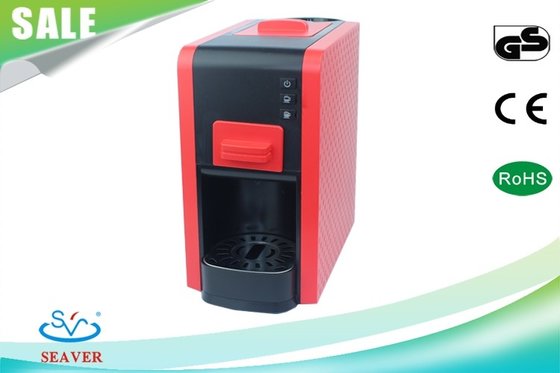 Red Less Weight Caffitaly Coffee Maker With Stainless Steel Water Reservoir 
