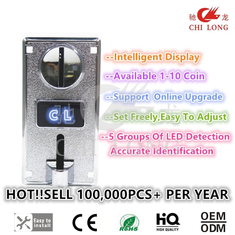 Commercial Mechanical Coin Acceptor Machine For Message Chairs Easy To Use supplier