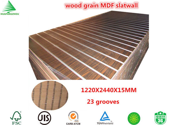 China manufacturer wholesale melamine coated wood grain-style slatboard