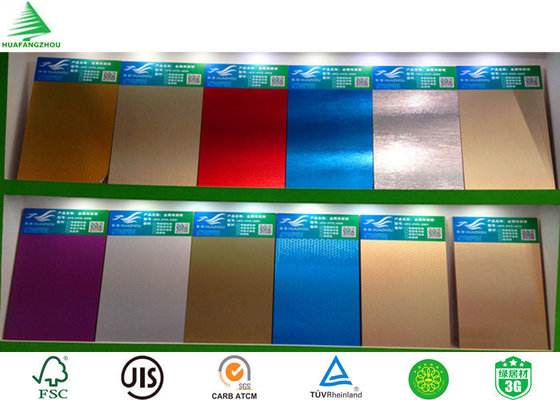 Decorative interior aluminium sheet faced mdf wall board