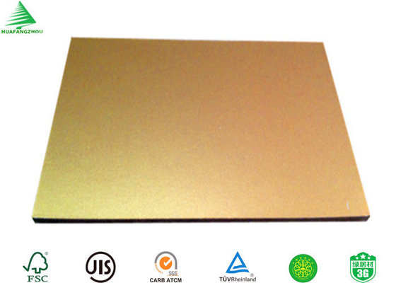 Decorative interior aluminium sheet faced mdf wall board