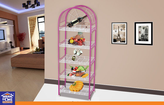 Multi-function 5 Layer Home Storage Racks for Living Room / Bathroom Modern Furniture