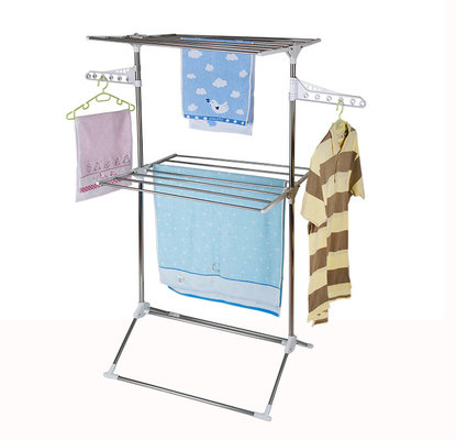 Home Boutique Collapsible Clothes Drying Racks Free Standing Metal Clothing Hanger