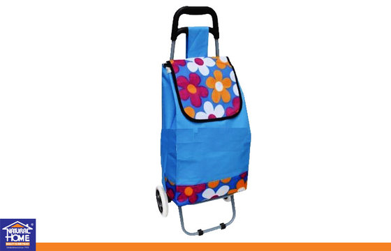 Lightweight Large Capacity Personal Shopping Cart Bag / Foldable Shopping Bags with Wheel