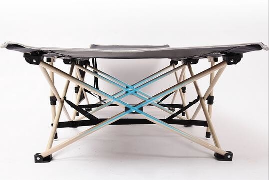 Steady Comfortable High Quality Teslin Fabric Portable Folding Bed For Break Beach Save Space