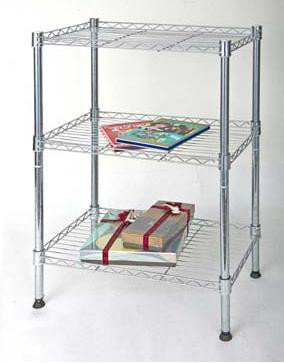 Chrome Metal Storage Racks / Shelves Multi Function Home Shop