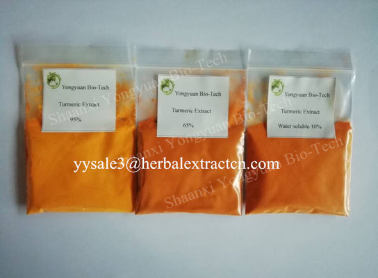 natural 65% Curcumin, CAS No.: 458-37-7, Curcuma longa Extract,Water soluble Turmeric root extract, Shaanxi Yognyuan Bio