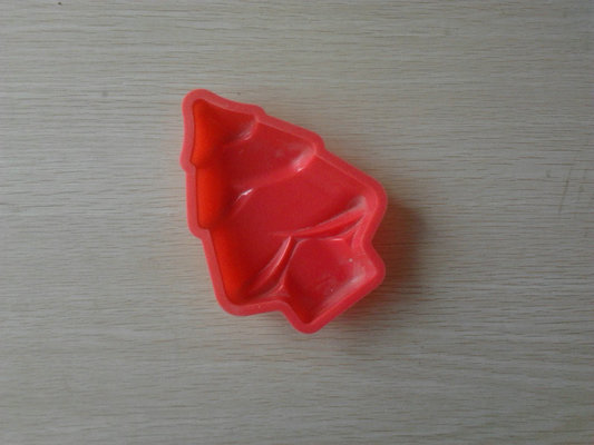 Single Christmas Tree Red Nonstick Silicone Cake Mould 23g For Bakeware Pan