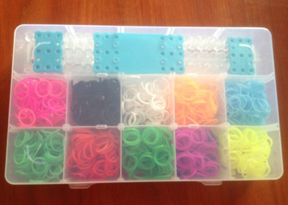 Charming Silicone Wristband Bracelet 10 Colors Diy Rainbow Loom Band Kits