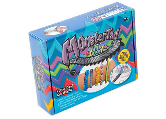 DIY Crafting Silicone Wristband Bracelet , Monster Tail Rainbow Rubber Wristband
