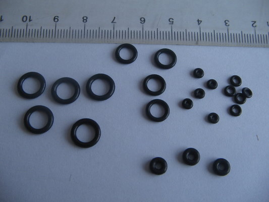 REACH / RoHS Precise Dimension Rubber O Rings, Thickness 0.3 mm, EPDM / silicone / VITON Rubber O Rings