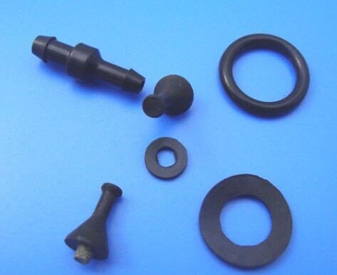Black Molded Custom Rubber Parts , Rubber Spare Parts for Automotive or Truck