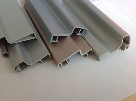 Custom Plastic Extrusion Profiles , Furniture Compound PVC Extruded Profiles