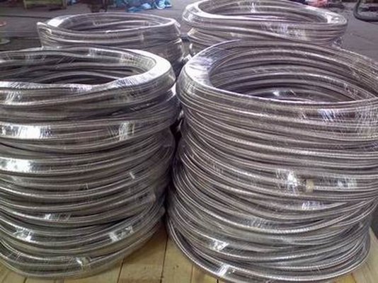 Formable PTFE Teflon Tube , Wire Braided PTFE Teflon Hose For Transmit Gas