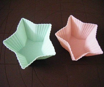 FDA LFGB Approved Eco-friendly Star Shape Silicone Cake Mold, Baking Trays