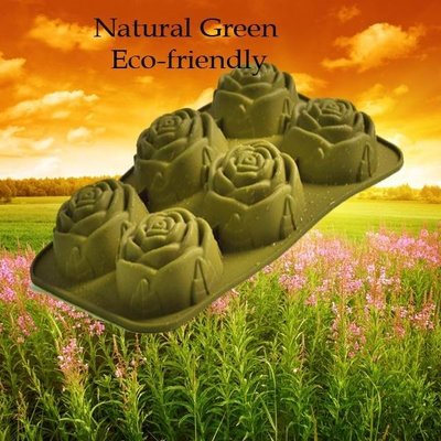 100% Food Grade Silicone Kitchenware Silicone Cake Mold / Cupcake Pan , Dustproof LFGB