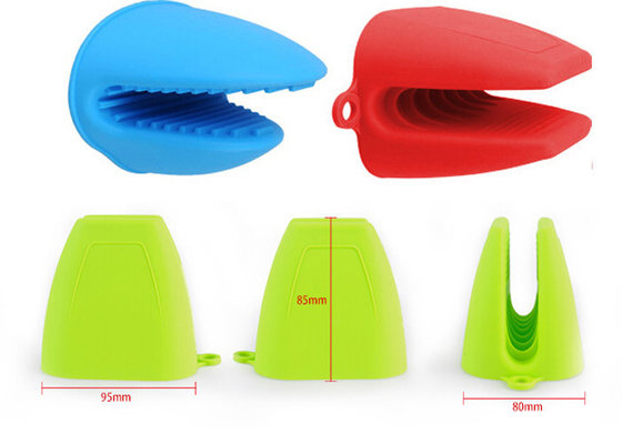 Custom silicone kitchen gloves , silicone pot holders oven mitts FDA / LFGB Approval