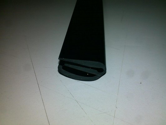 ABS Plastic Extrusion Products with Customized Dimensions , Black Color