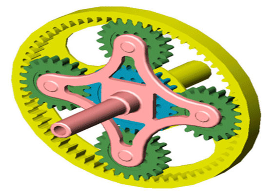 Food , Plastic Industrial Planetary Gear Reducer 0.25 - 55KW / Speed Reduction Gearbox