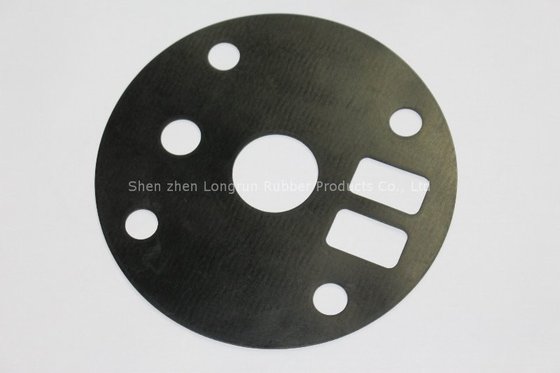 Black Pilot Rubber Gaskets Molding Rubber Parts Flame Retardant