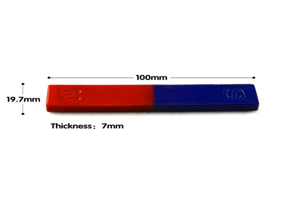 Blaue/rote Farbblock-Alnico-Magnet mit „N“ „S“ markiert keine giftige Malerei