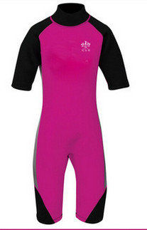 Smooth Skin Neoprene Diving Suit , Kids Neoprene Shorty Wetsuit Waterproof