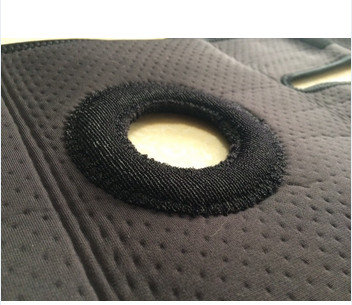 Black Neoprene Sports Support , Neoprene Knee Sleeve Protective