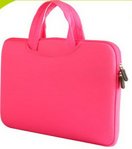 Zipped 15" Neoprene Laptop Sleeve Multi Color 3mm SBR with Polyester