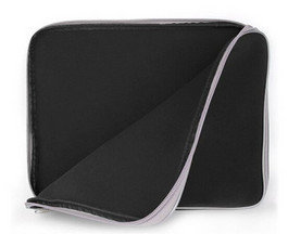 Waterproof Black Neoprene Laptop Sleeve 15 Inch with Pocket Protection