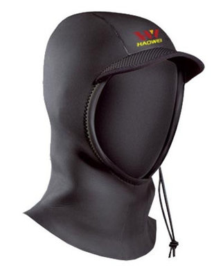Wetsuit Diving Neoprene Hood With Bongrace , Scuba Diving Hood
