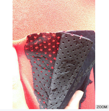Perforated SCR Sponge Rubber Sheet Laminated with Single Fabric