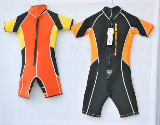 Neoprene Surf Suit in 3mm SBR Material Laminate Black / Tan polyester for Boys and Girls
