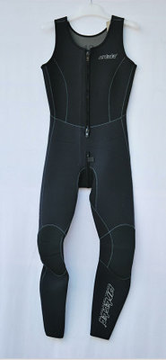 5MM Men' neoprene wetsuit jacket in Black  Neoprene CR  with Print Logo