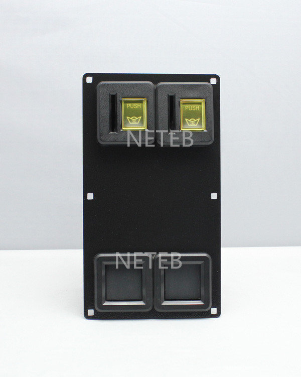 Double Coin Selector (Plastic Frame)-Side insert style w/coin selector for arcade cabinet