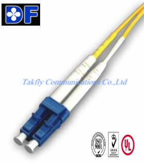 Corde de correction optique de fibre du SM 1M de LC/UPC-LC/UPC DX