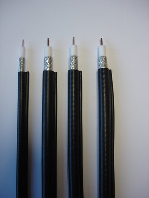 CATV Coaxial Cable RG6  With Jelly 75 ohm With Copper Clad Steel Inner Conductor