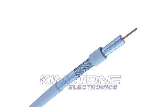 Assemblée plénière RG6 tri. PVC évalué de CMP d'A.W.G. CCS du câble coaxial de liaison 18 de CATV pour la télévision par satellite