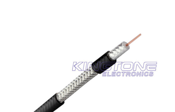 PVC de l'UL CMR d'UL du câble coaxial de liaison 18AWG CCS FPE de RG6 CATV pour l'Ethernet dans la grande vitesse