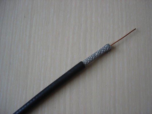 CATV RG6 coaxial conjuguent veste de PVC de câble conducteur intérieur d'en cuivre visuel de câble de 75 ohms