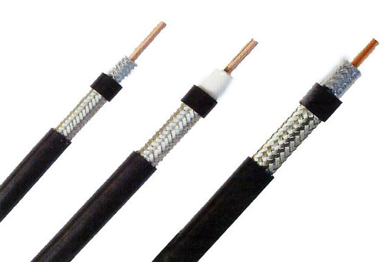 Le câble coaxial de liaison en aluminium de la tresse RG412 de fil, ROSH et atteignent le câble coaxial de liaison standard de 185 CATV avec le messager