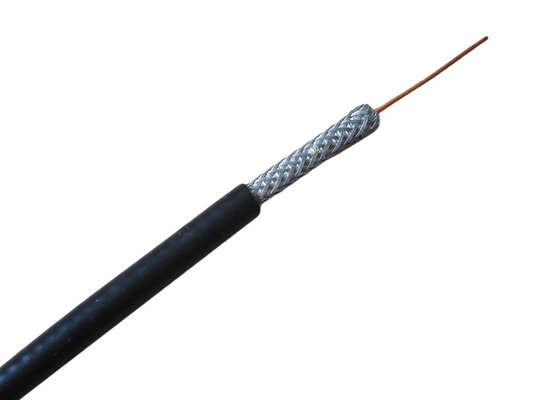 75 câble coaxial de liaison de l'ohm CATV avec le câble coaxial de liaison de la gelée RG59 pour le satellite de télévision en circuit fermé