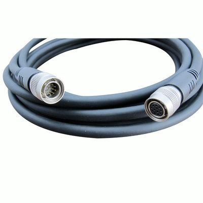 Le câble à chaînes HIROSE analogue 12Pin circulaire câble les câbles coaxiaux de liaison de connecteur masculin et femelle